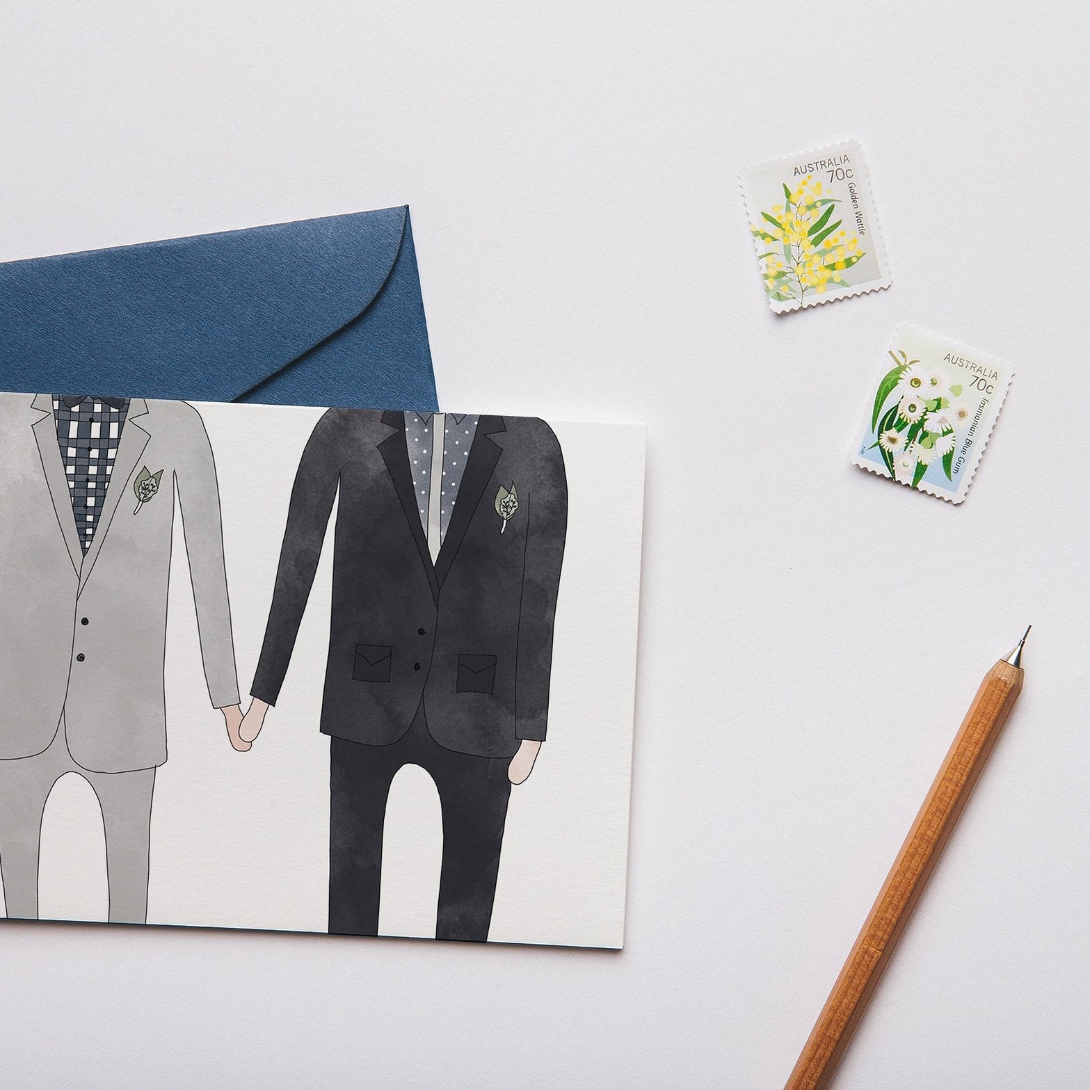 Wedding Man & Man Greeting Card – In The Daylight