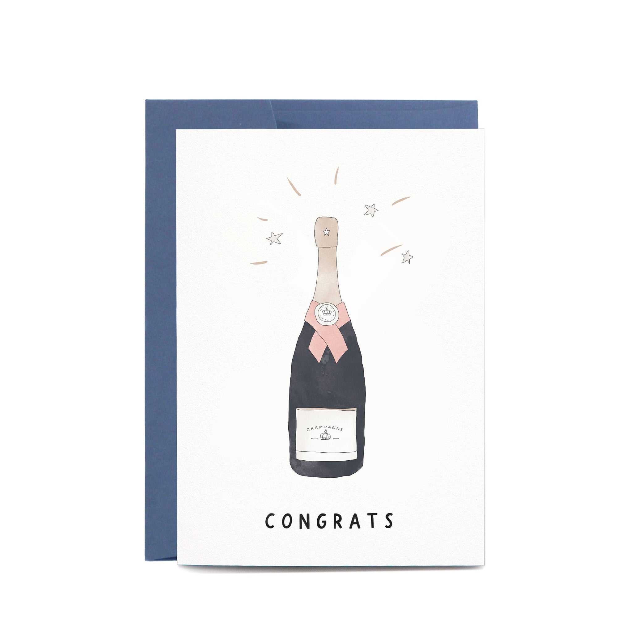 Congrats Champagne Greeting Card – In The Daylight