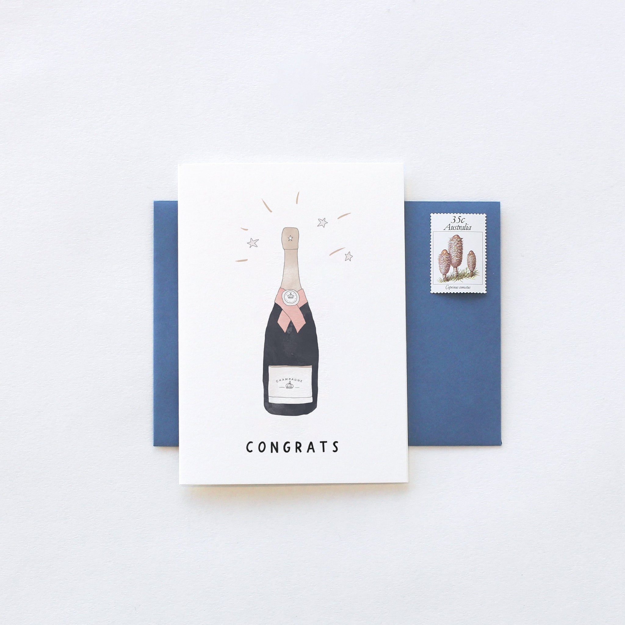 Congrats Champagne Greeting Card – In The Daylight
