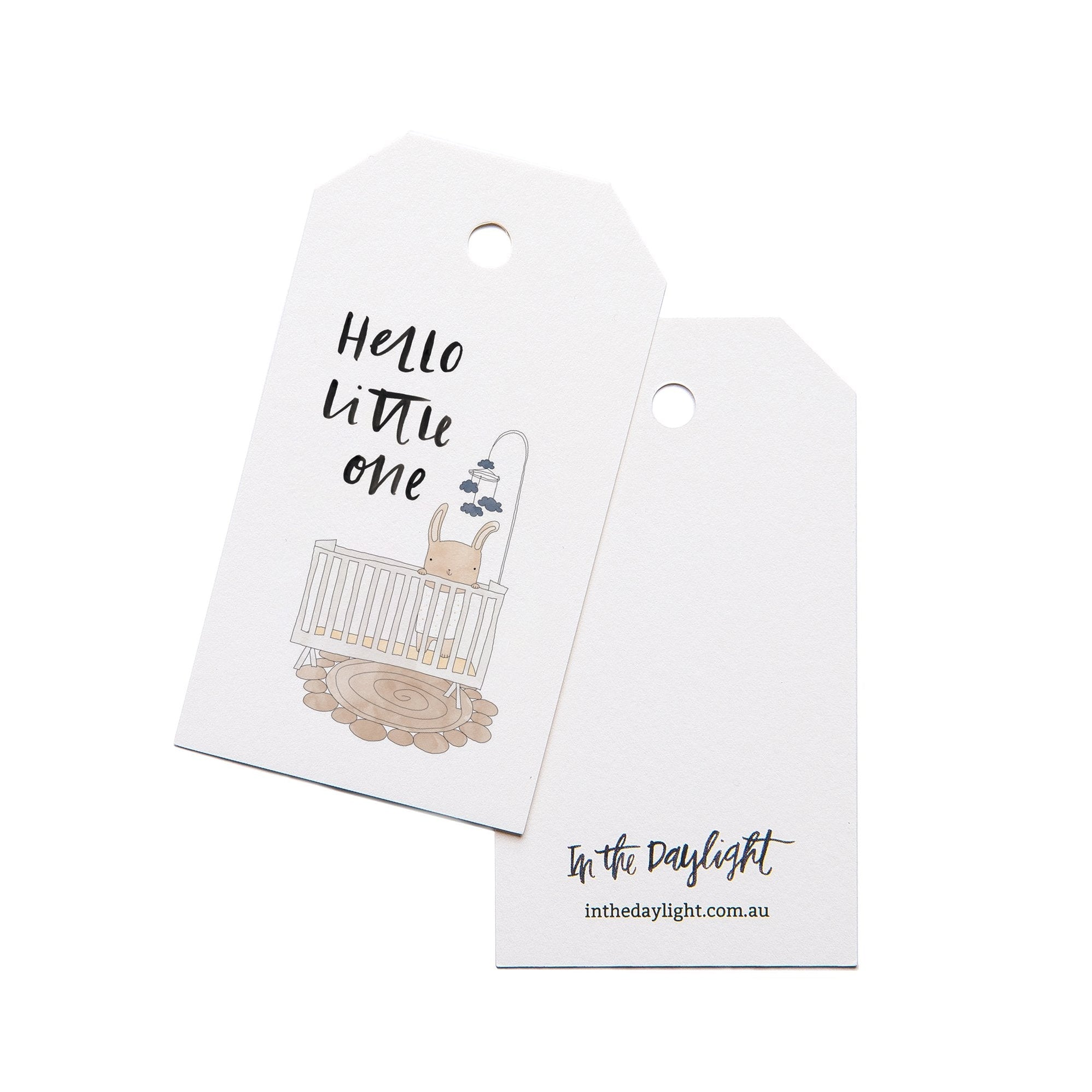 Baby Crib Gift Tag Set of 5 – In The Daylight