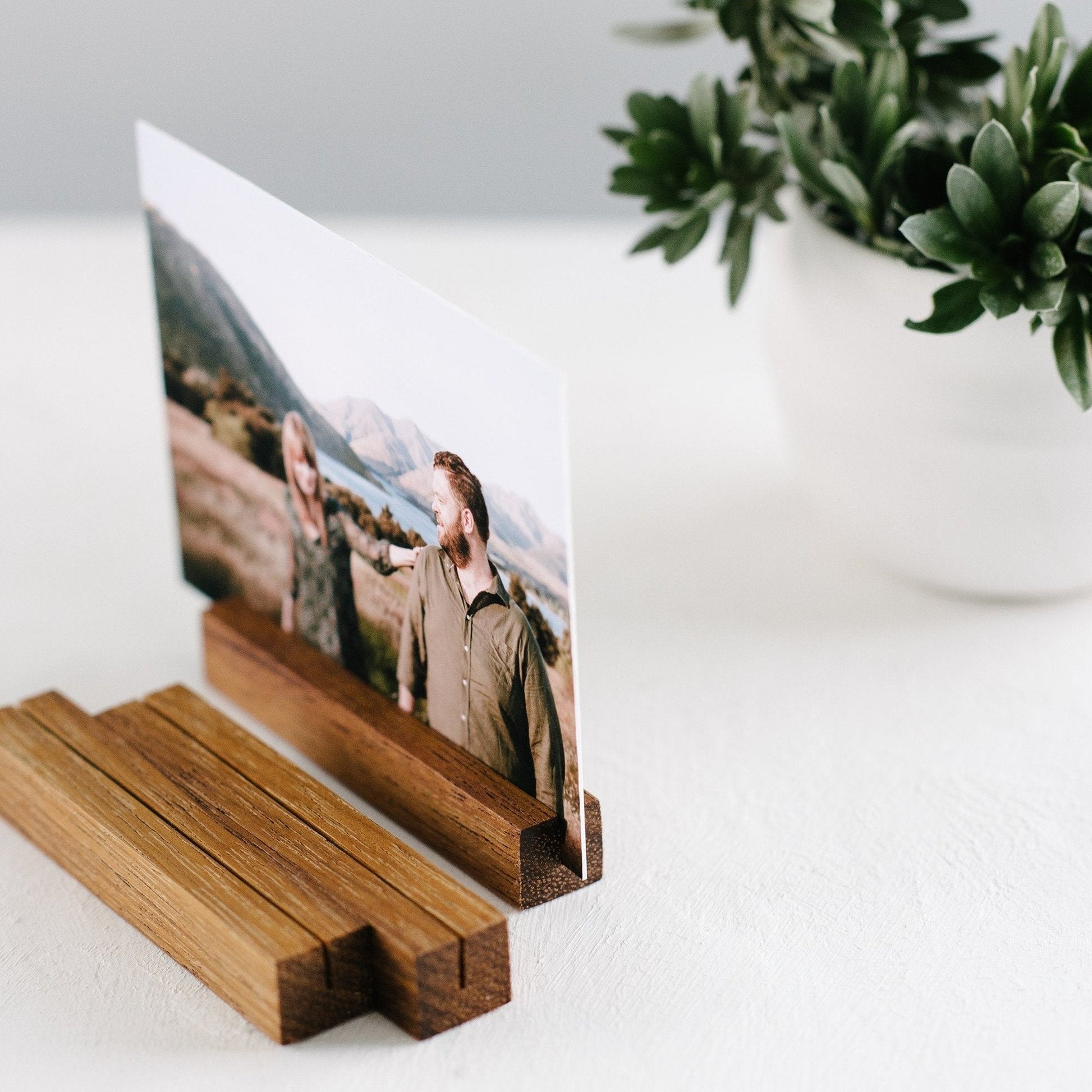 Small Rectangle Timber Photo Stand – In The Daylight